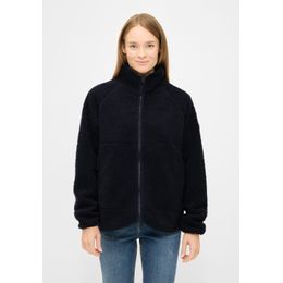 Fleecejacke Derbe "Kuschelby", Damen, Gr. 34, navy, Obermaterial: 100% Polyester, relaxed fit, Raglan&auml;rmel normaler Saum, Jacken Fleecejacke, Kuschelige Fleece Jacke