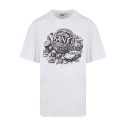 Karl Kani Damen T-Shirt "Karl Kani Kani Icy Watch Tee"wei&szlig;, Gr. XL, bedruckt, 100% Baumwolle, Shirts