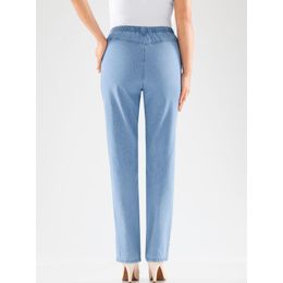Classic Basics Damen Schlupfjeans, blau, Gr. 48, unifarben, 100% Baumwolle, Jeans