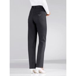 Lady Damen Stretch-Jeans, schwarz, Gr. 46, unifarben, 98% Baumwolle, 2% Elasthan, Jeans