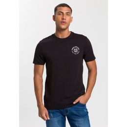 H.I.S. H.I.S Herren T-Shirt, bunt, Gr. S, bedruckt, Single Jersey, Obermaterial: 100% Baumwolle, Shirts, schmal geschnitten, bedrucktes Design, aus 100%