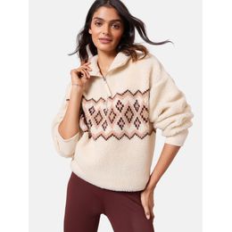 Friends Like These Sweatshirt Damen Gr&ouml;&szlig;e XS beige / rosa / wei&szlig;