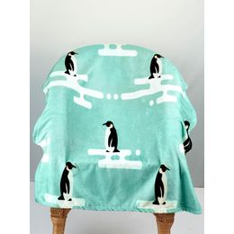 Decke mit Pinguin