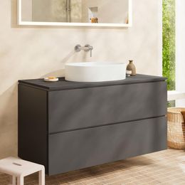 Hansgrohe LivaFine Schrank mit Waschtisch B: 118 T: 55 cm, 2 Ausz&uuml;ge, 61073450+54394760+54277760,