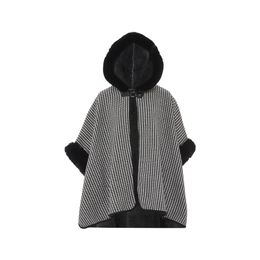 OSHA Poncho Damen Gr&ouml;&szlig;e M schwarz / wei&szlig;