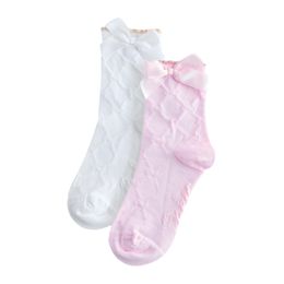 Baker By Ted Baker Socken M&auml;dchen Gr&ouml;&szlig;e 23/26 rosa / wei&szlig;