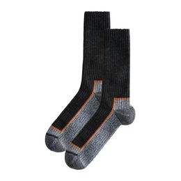 next Socken Herren Gr&ouml;&szlig;e 46/49 grau / anthrazit / dunkelorange