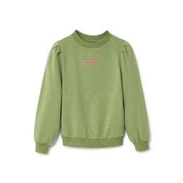 Tchibo - Kinder-Cropped-Sweatshirt - M&auml;dchen - Gr. 134/140 - gr&uuml;n