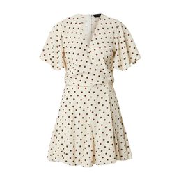 AX Paris Kleid Damen Gr&ouml;&szlig;e 40 creme / karminrot Winterkleid