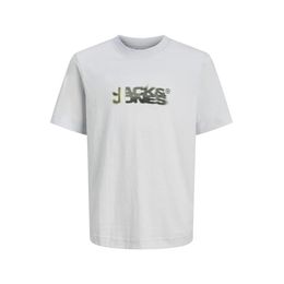 Jack & Jones Jack & Jones Junior T-Shirt 'JCOSAGO' Jungen Gr&ouml;&szlig;e 176 grau / hellgrau / oliv
