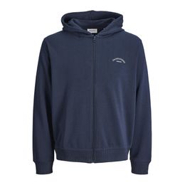 Jack & Jones Jack & Jones Junior Sweatjacke 'JJollege' Jungen Gr&ouml;&szlig;e 176 navy / wei&szlig;