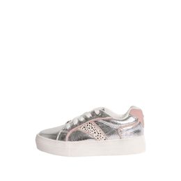 Lipsy Sneaker M&auml;dchen Gr&ouml;&szlig;e 33 hellbeige / dunkelbraun / pastellrot / silber