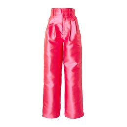 Warehouse Hose 'Satin Twill High Waisted Wide Leg Trouse' Damen Gr&ouml;&szlig;e 36 pink