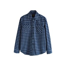 next Hemd Herren Gr&ouml;&szlig;e 5XL blau / dunkelblau / wei&szlig;meliert