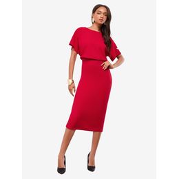 Lipsy Kleid Damen Gr&ouml;&szlig;e 38 rot Winterkleid