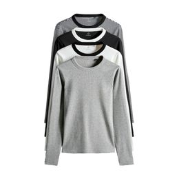 The Set Shirt Damen Gr&ouml;&szlig;e XS stone / schwarz / wei&szlig;