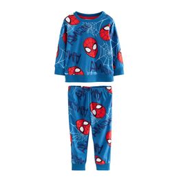 next Schlafanzug Jungen Gr&ouml;&szlig;e 92 royalblau / rot / schwarz / wei&szlig;