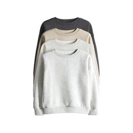 The Set Sweatshirt M&auml;dchen Gr&ouml;&szlig;e 98 beige / grau / dunkelgrau