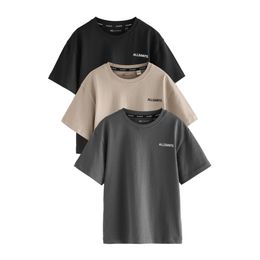 Smallsaints T-Shirt Jungen Gr&ouml;&szlig;e 122 cappuccino / dunkelgrau / schwarz / wei&szlig;