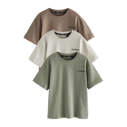 Smallsaints T-Shirt Jungen Gr&ouml;&szlig;e 164 ecru / braun / oliv