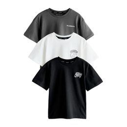 Smallsaints T-Shirt Jungen Gr&ouml;&szlig;e 116 graphit / schwarz / wei&szlig;