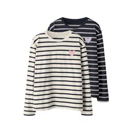 name it Shirt 'NKFTENISA' girl size 110 marine blue / Light purple / Dusky pink / Off white