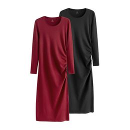 The Set Kleid Damen Gr&ouml;&szlig;e 42 rot / schwarz Winterkleid