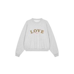 OH APRIL Sweatshirt 'Love' Damen Gr&ouml;&szlig;e XL graumeliert / kiwi / apfel