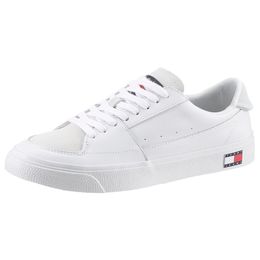 Tommy Jeans Sneaker 'Vulcanized' Herren Größe 40 kitt / marine / dunkelrot / offwhite