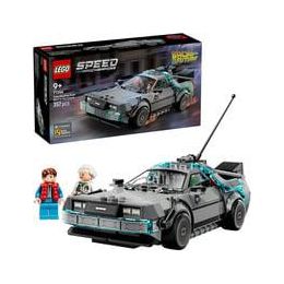 Lego 77256 Speed Champions Zeitmaschine aus Zur&uuml;ck in die Zukunft, Konstruktionsspielzeug