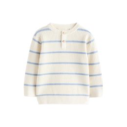 next Pullover 'Henley' Jungen Gr&ouml;&szlig;e 104 creme / blau