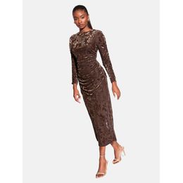 Lipsy Kleid Damen Gr&ouml;&szlig;e 34 schoko / bronze Winterkleid