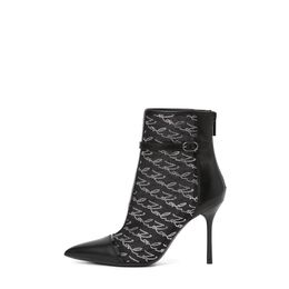 K by KARL LAGERFELD Karl Lagerfeld Stiefelette Damen Gr&ouml;&szlig;e 41 schwarz / transparent Winterschuhe