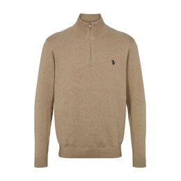U.S. Polo Assn. Half-zip Pullover 'Brison' Herren Gr&ouml;&szlig;e XXL beigemeliert