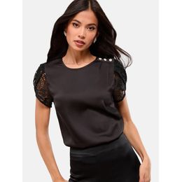 Lipsy Bluse Damen Gr&ouml;&szlig;e XS schwarz