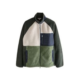 next Fleecejacke Herren Gr&ouml;&szlig;e S marine / oliv / wei&szlig;