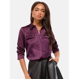 Lipsy Bluse Damen Gr&ouml;&szlig;e XS dunkellila