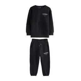 Smallsaints Jogginganzug Jungen Gr&ouml;&szlig;e 128 schwarz / wei&szlig;