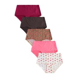 next Slip Damen Gr&ouml;&szlig;e XXL pink / bordeaux / schwarz / wei&szlig;