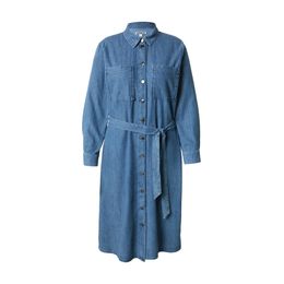 Only Carmakoma Blusenkleid Damen Gr&ouml;&szlig;e 50 blue denim Winterkleid