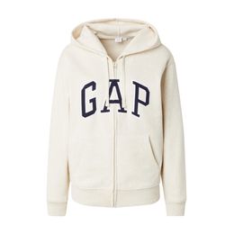 GAP Sweatjacke 'HERITAGE' Damen Gr&ouml;&szlig;e XS beige / navy / wei&szlig;