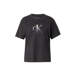 Calvin Klein Jeans T-Shirt Damen Gr&ouml;&szlig;e XXL graphit / schwarz / wei&szlig;