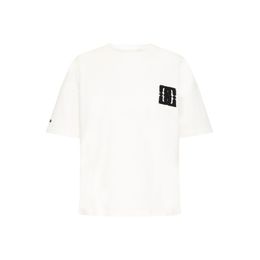Ichi T-Shirt 'IHNIMO' Damen Gr&ouml;&szlig;e L creme / schwarz