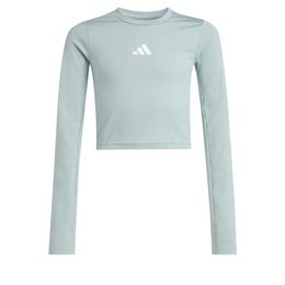 adidas Sportswear Performance Shirt 'TECHFIT LONGSLEEVE' girl Green size 164