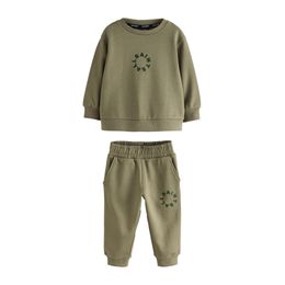 Smallsaints Jogginganzug 'Tierra' Jungen Gr&ouml;&szlig;e 98 gr&uuml;n / khaki