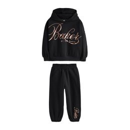 Baker By Ted Baker Jogginganzug M&auml;dchen Gr&ouml;&szlig;e 134 rosegold / schwarz