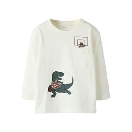 name it Shirt 'NMMVILIAN' Jungen Gr&ouml;&szlig;e 104 kastanienbraun / dunkelgrau / wei&szlig;