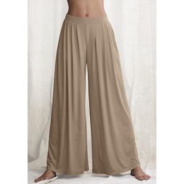 Lascana Schlupfhose 'Extra Weit' taupe Gr. 32/34 f&uuml;r Damen. Weit. Nachhaltig.