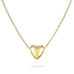 Copenhagen Studios Kette mit Anh&auml;nger &raquo;Schmuck Geschenk Edelstahl Halskette Balloon Hearts&laquo; gelbgoldfarben Modischer Halsschmuck
