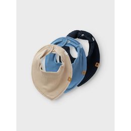 name it Dreieckstuch &raquo;NBNYVETTI 3P SCARF BIB NOOS&laquo; Packung, 3 Stk. mit Druckknopf zum Verschlie&szlig;en dark Sapphire Kuscheliger Schal im 3-er Pack von...